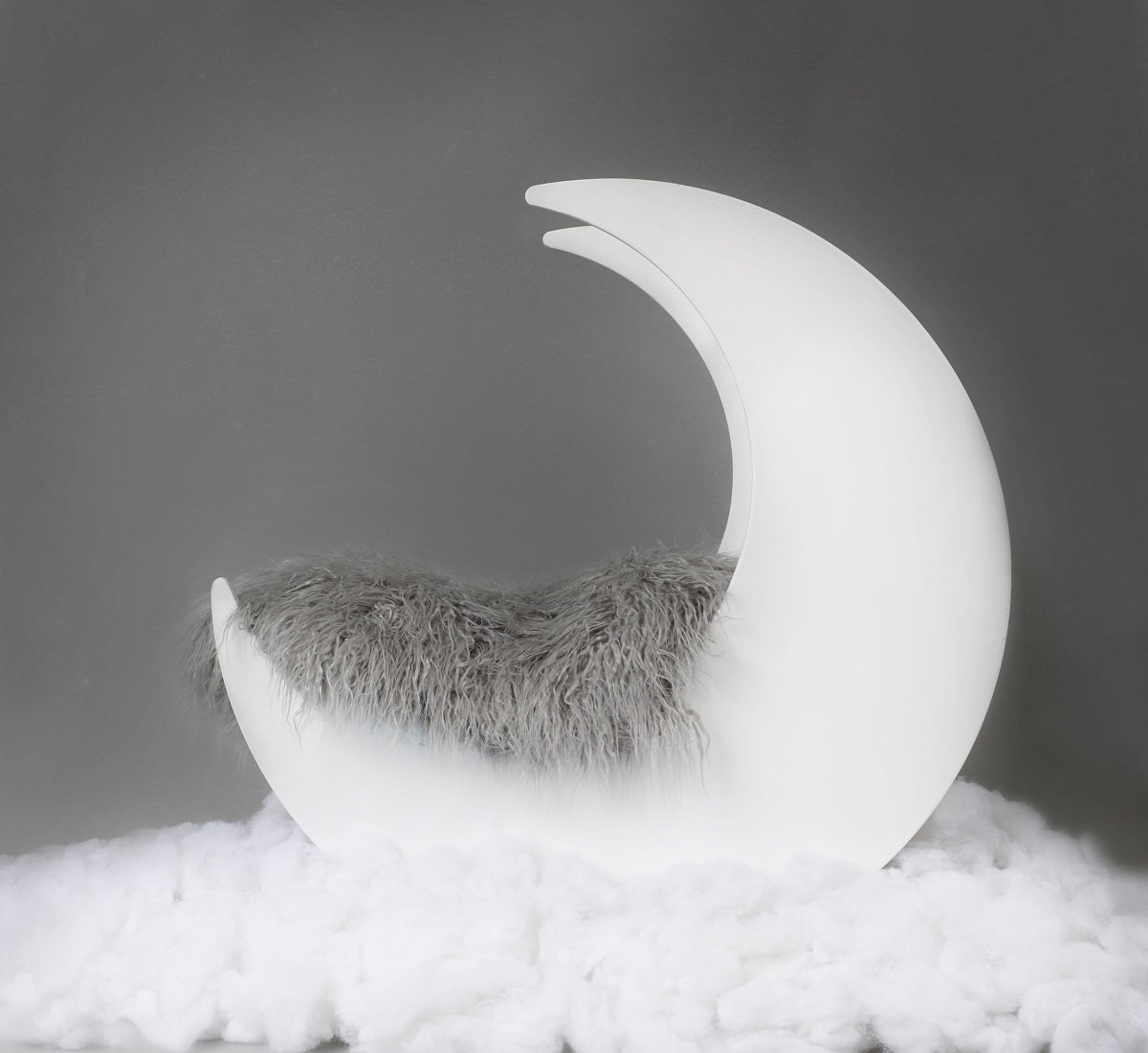 Fondo digital de la luna, fondo del recién nacido, nubes de la luna ...