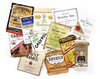 Rum labels | Etsy