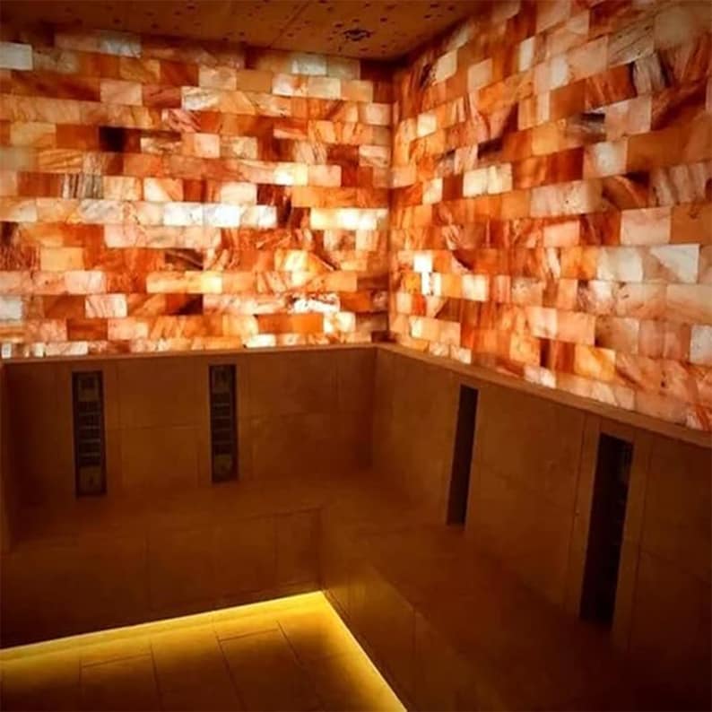 Himalayan Pink Salt Tiles: Sauna, Spa & Cooking - 8x4x0.75 Inch (pack ...