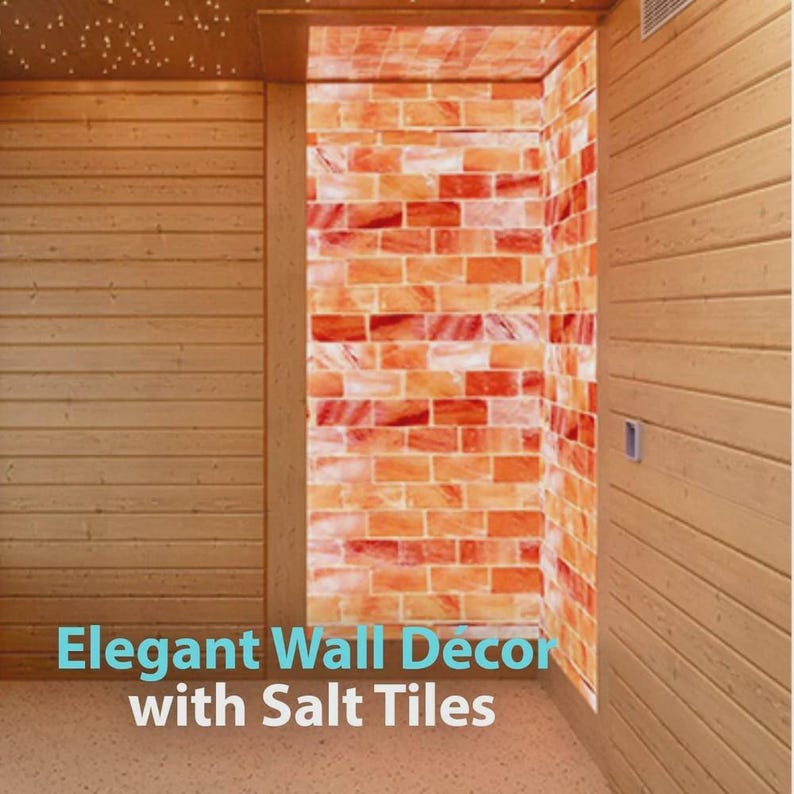 Build 20 Sq. Ft Salt Wall Pink Salt Bricks for Salt Walls, Sauna Rooms ...