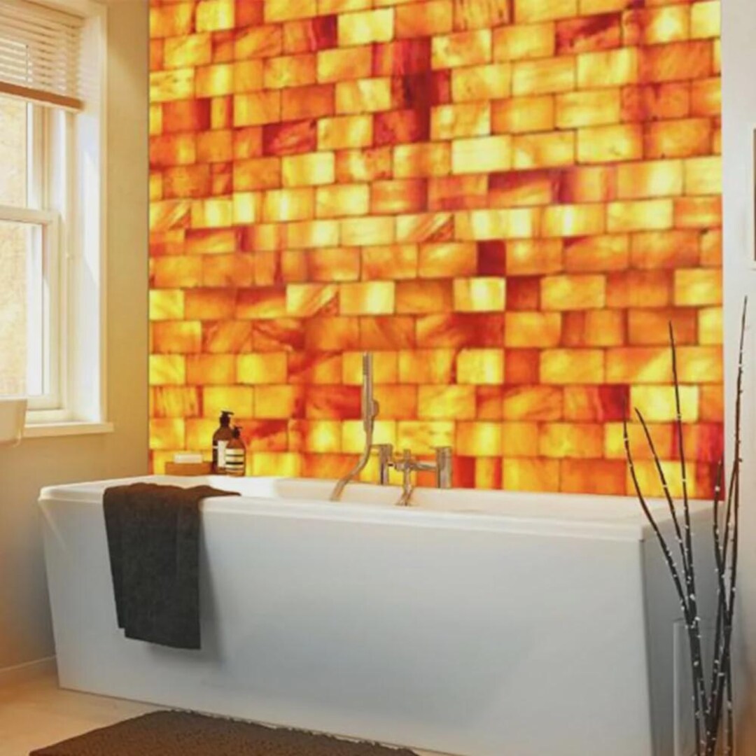 Build 20 Sq. Ft Salt Wall Pink Salt Bricks for Salt Walls, Sauna Rooms ...