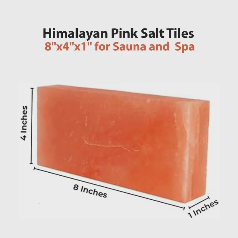 Himalayan Pink Salt Wall Tiles: Sauna & Spa Décor Pack of 100 (8x4x1 ...