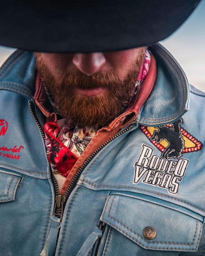 Handmade Leather Rodeo Cowboy Jacket Western Biker Style - Etsy