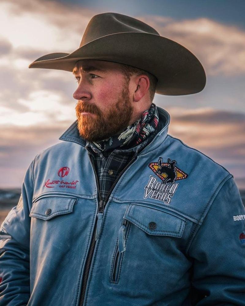 Handmade Leather Rodeo Cowboy Jacket Western Biker Style - Etsy