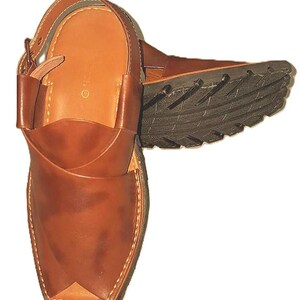 Handmade Leather Afghan Peshawari Sandal: Tyre Rubber Sole - Etsy