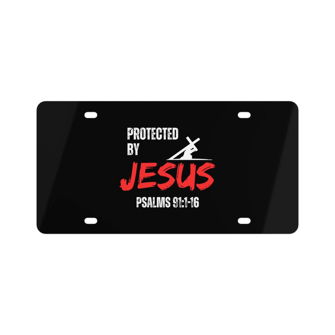 Protected by Jesus License Plate - Etsy