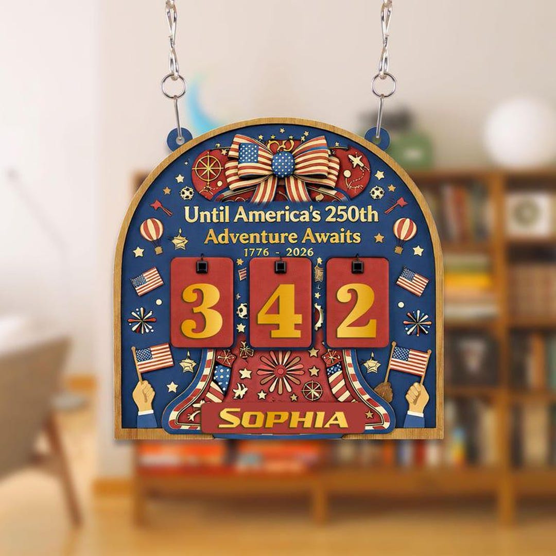 250th Anniversary Countdown Tracker Sign, 1776 - 2026 ...