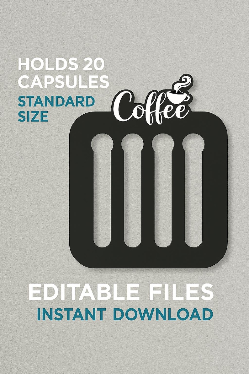 Coffee Pod Holder SVG | Laser Cut File for Dolcegusto Pods | CNC Vector ...