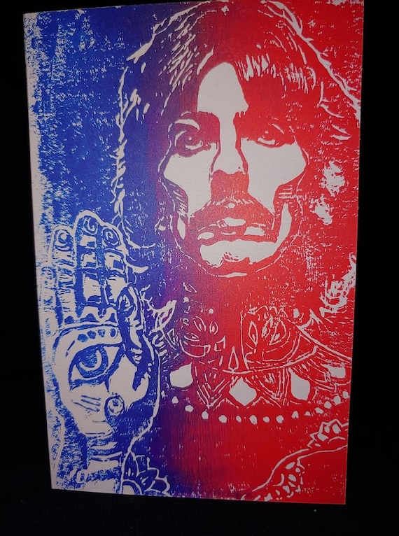 George Harrison OM Hamsa Spiritual Greeting Card | Etsy Singapore