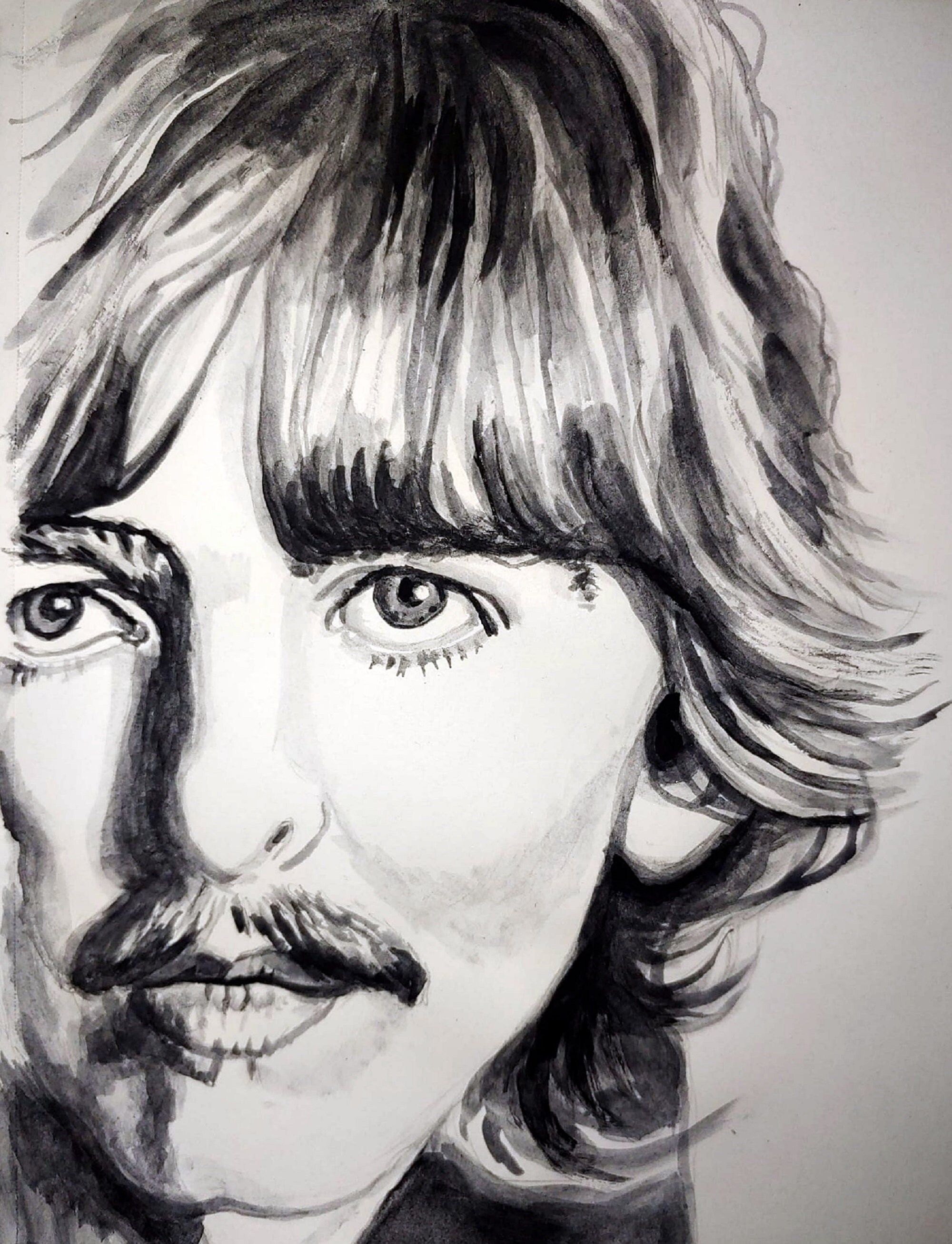 George Harrison Greeting Cards Beatles Original Artwork - Etsy