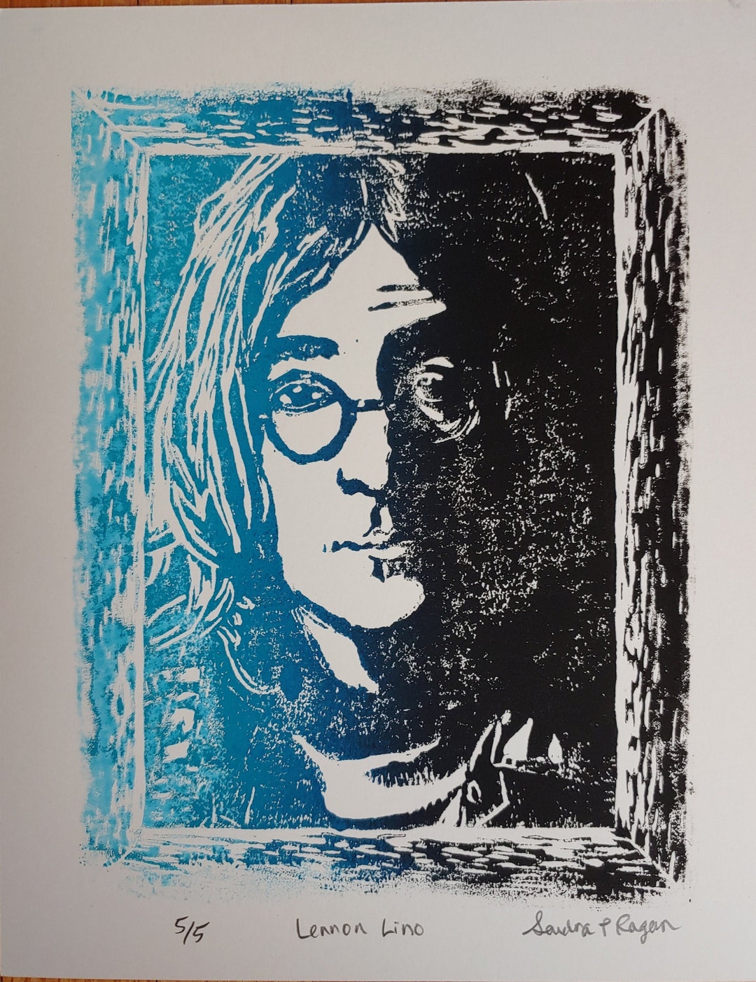 White Album, John Lennon, Linoleum, Lino Print, Numbered Series - Etsy