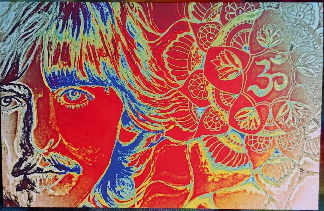 The Essense of George, George Harrison, Original Art, Greeting Card - Etsy