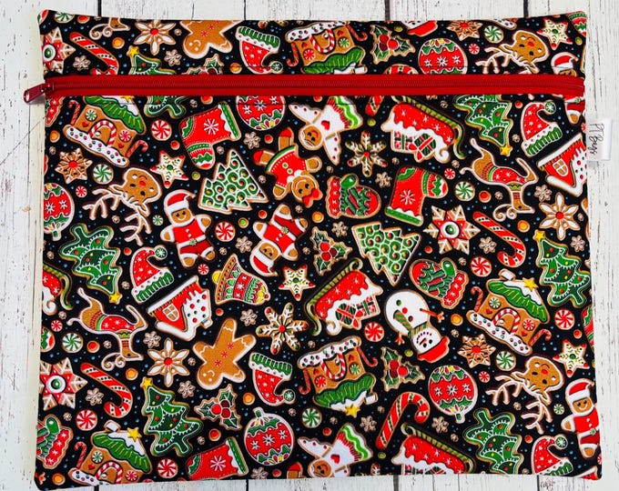 Project Bag | Noel Fabric | Handcrafted Gift - Etsy