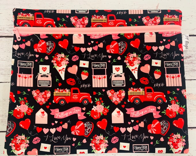 Cross Stitch Project Bag, Valentine Project Bag - Etsy