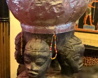 African Carved Table - Etsy