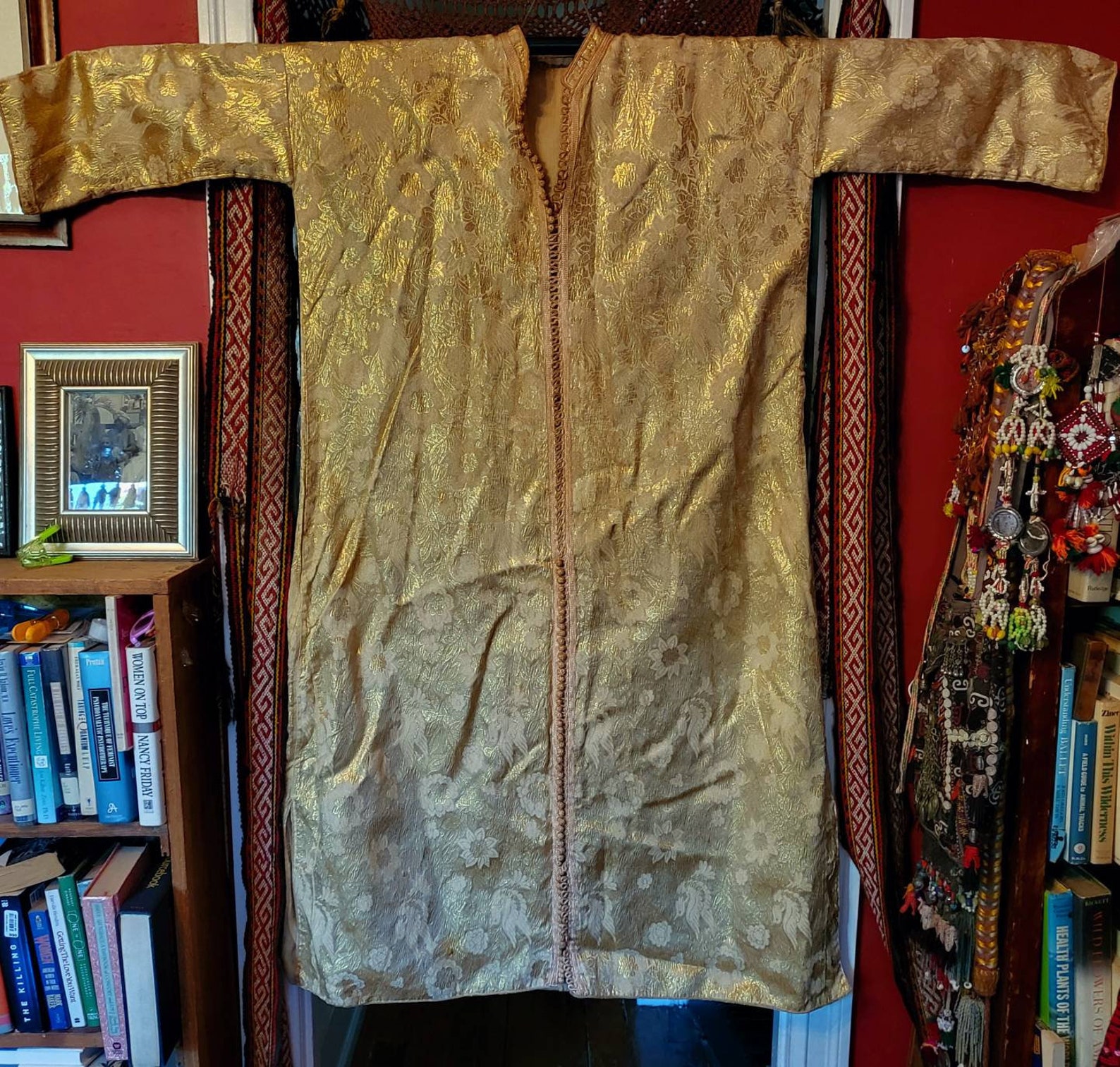 SALE Stunning 40s? Gold Lame Brocade Moroccan/ottoman Caftan/robe ...