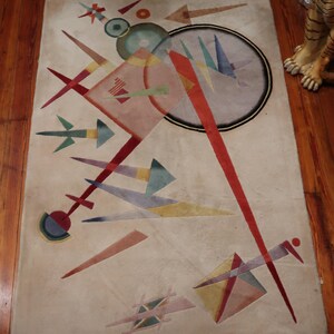 Rare Vintage Guggenheim Modern Arts Collection Nourison Wool Rug ...