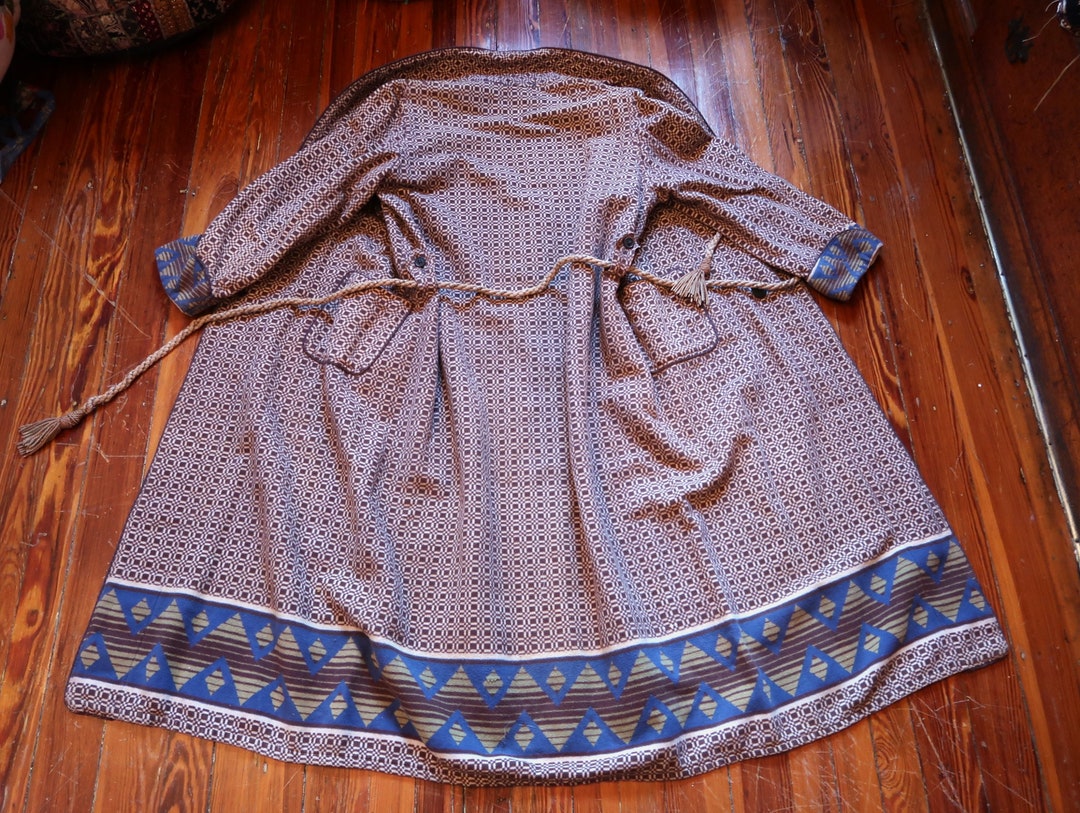 Amazing Rare Heavy 20s/30s Longer Beacon Blanket Robe/coat W/unusual ...