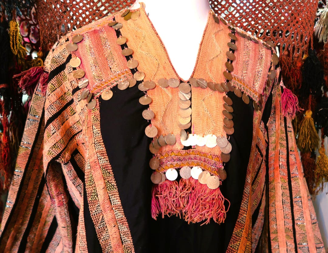 Rare Antique Islamic Egyptian Arabic Magadil مجديل Heavily Embroidered ...