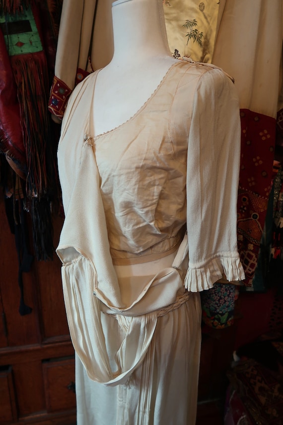 Stunning Museum Worthy Victorian Silk Wedding Gown w/… - Gem