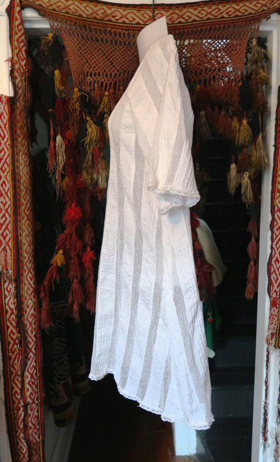 Darling 1960s/70s Tachi Castillo Mexican White Cotton… - Gem