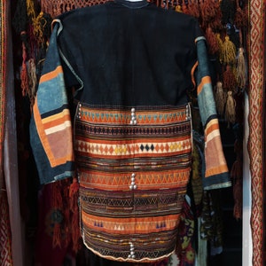 Traditional Akha Ethnic/tribal Indigo Jacket W/multi-colored Embroidery ...