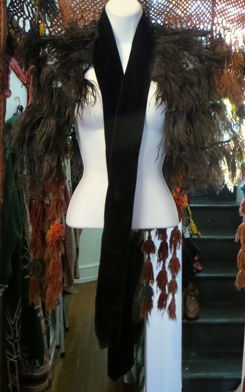 SALE Rare Victorian/1920s Ostrich Feather Capelet/wrap Lined W/lace ...