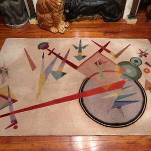 Rare Vintage Guggenheim Modern Arts Collection Nourison Wool Rug ...