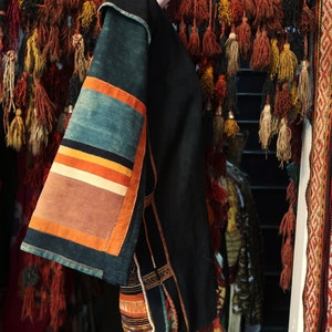 Traditional Akha Ethnic/tribal Indigo Jacket W/multi-colored Embroidery ...