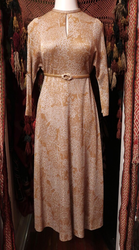 Fab 1960s/70s Tannel Knits Metallic Gold and Silver P… - Gem
