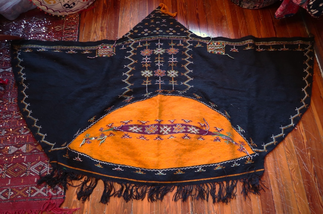 SALE Fabulous Old Moroccan Berber Amazigh Handmade Handspun Wool ...