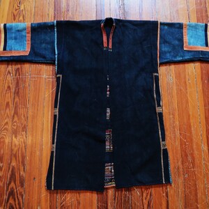 Traditional Akha Ethnic/tribal Indigo Jacket W/multi-colored Embroidery ...