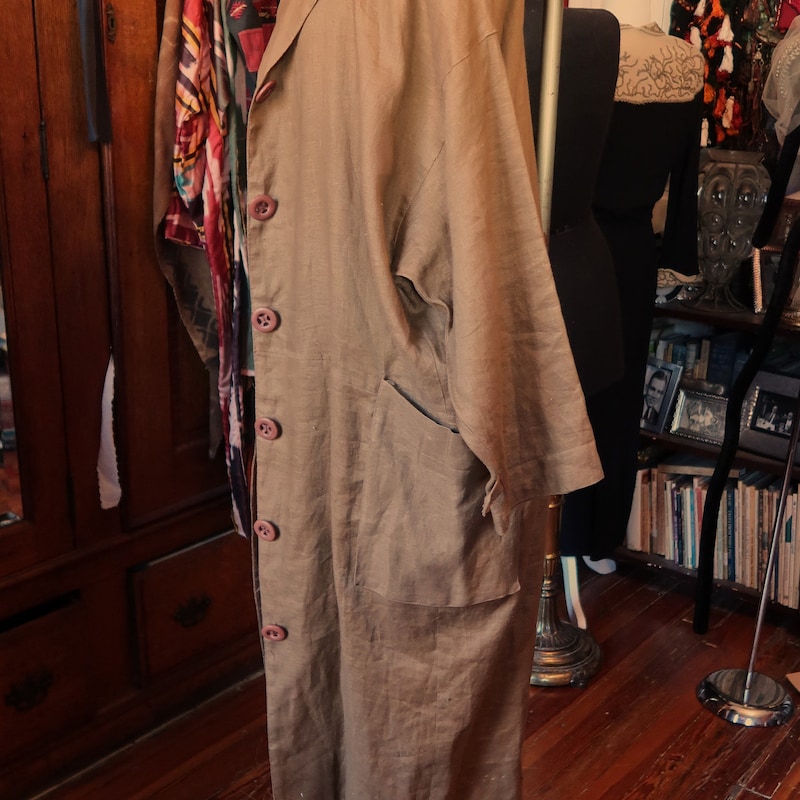 Linen Duster Coat - Etsy
