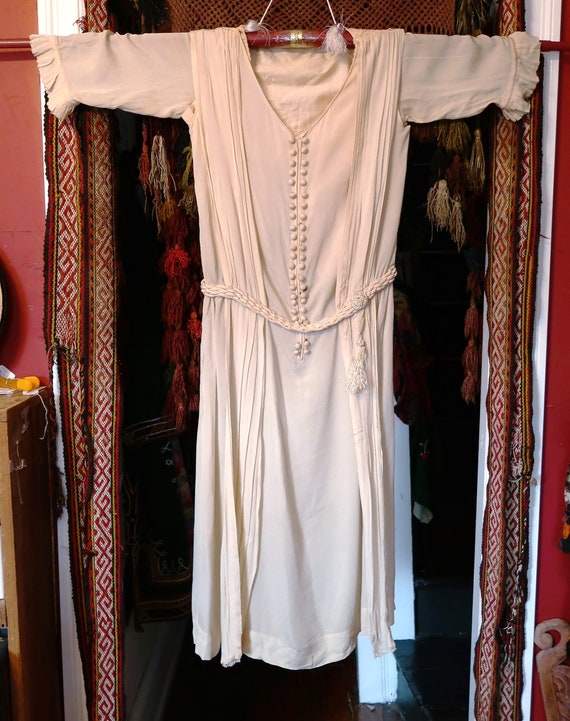 Stunning Museum Worthy Victorian Silk Wedding Gown W … Gem