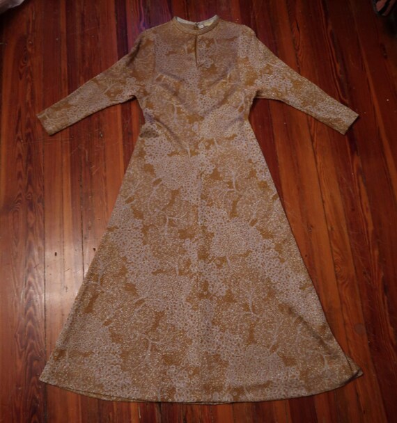 Fab 1960s/70s Tannel Knits Metallic Gold and Silver P… - Gem
