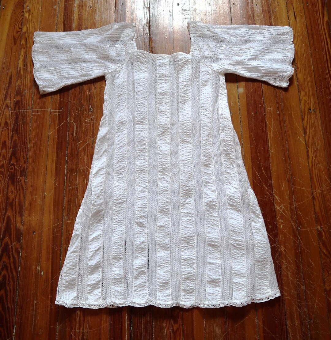 SALE Darling 1960s/70s Tachi Castillo Mexican White Cotton Pintucked ...