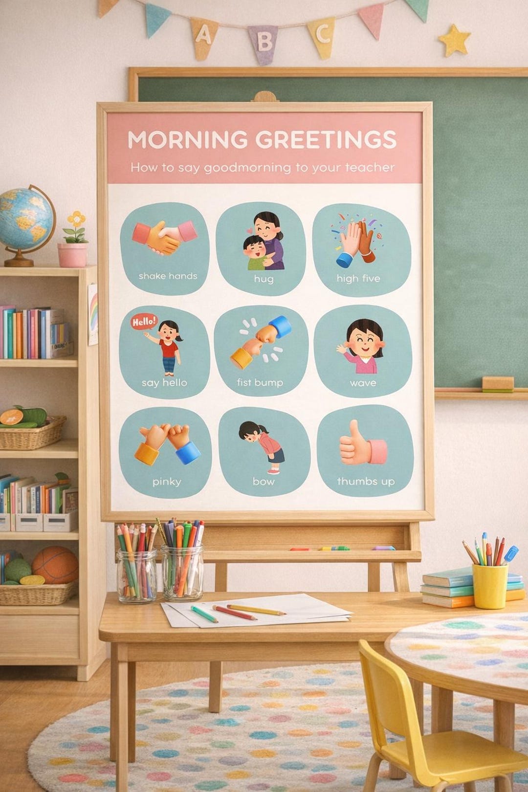 Morning Greetings Poster for Classroom | Teacher Greeting Choices Chart ...