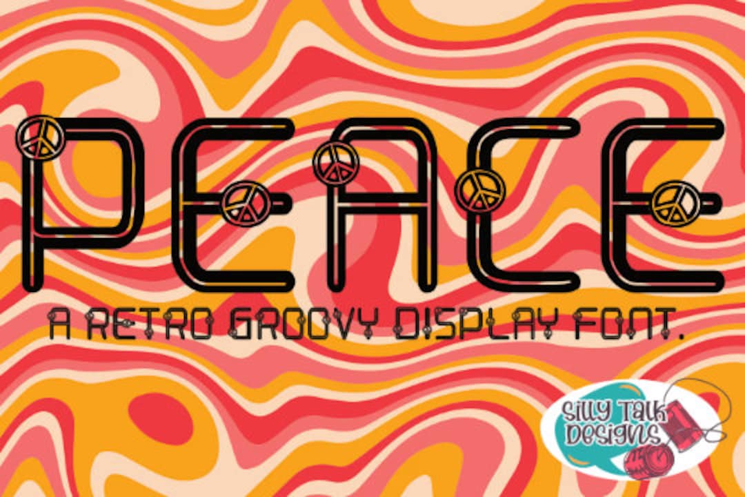 Peace Font - Premium Font - True Type Font - Use With Cricut ...