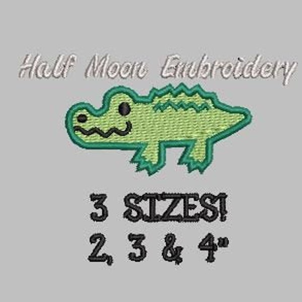 Mini Alligator Embroidery Design - Etsy