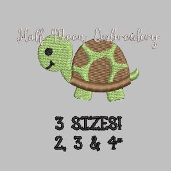 Turtle Embroidery - Etsy