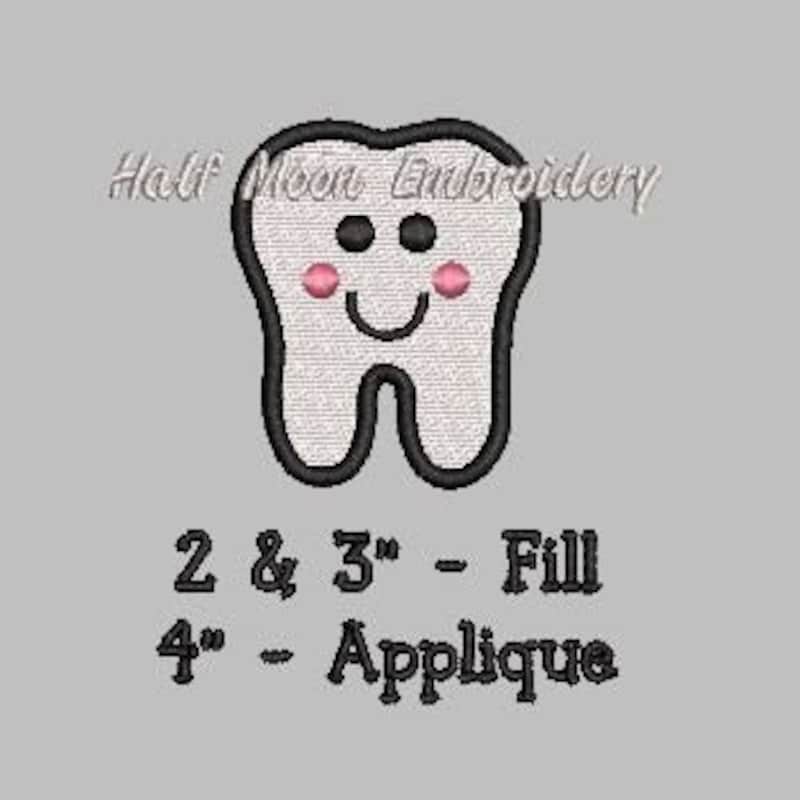 Tooth Applique - Etsy
