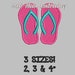 BOGO FREE Mini Flip Flops Embroidery Design Small Flip Flops Mini Beach ...
