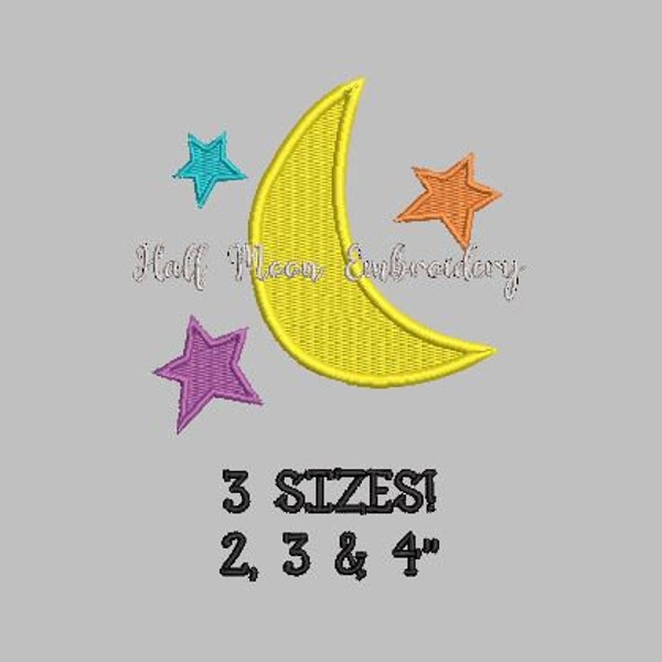 Moon Embroidery - Etsy