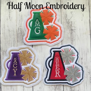 Megaphone Letterman Jacket Patch | Cheerleader Letterman Jacket Patch ...