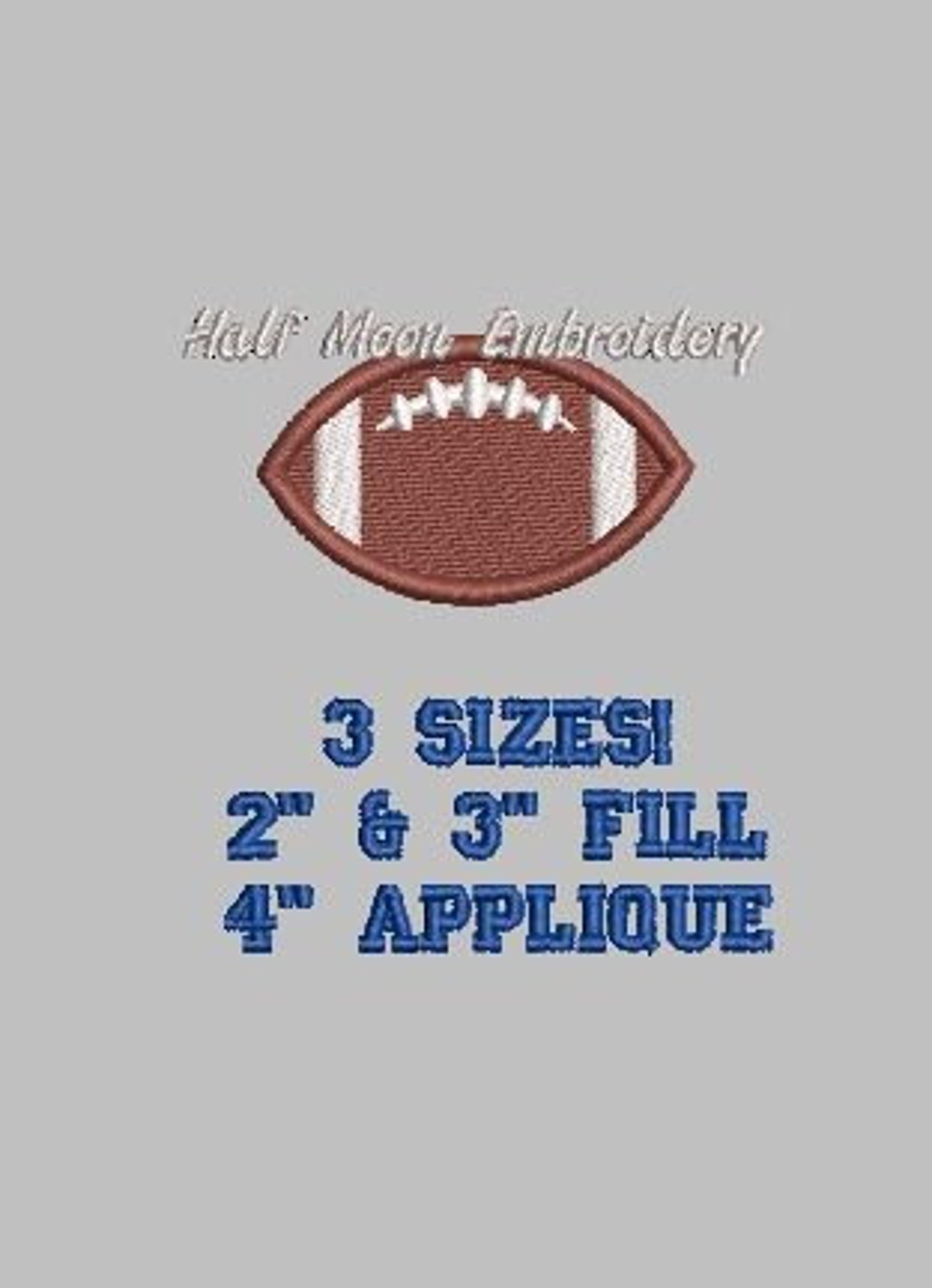 BOGO Free! Mini Football Embroidery Design | Small Football | Football ...