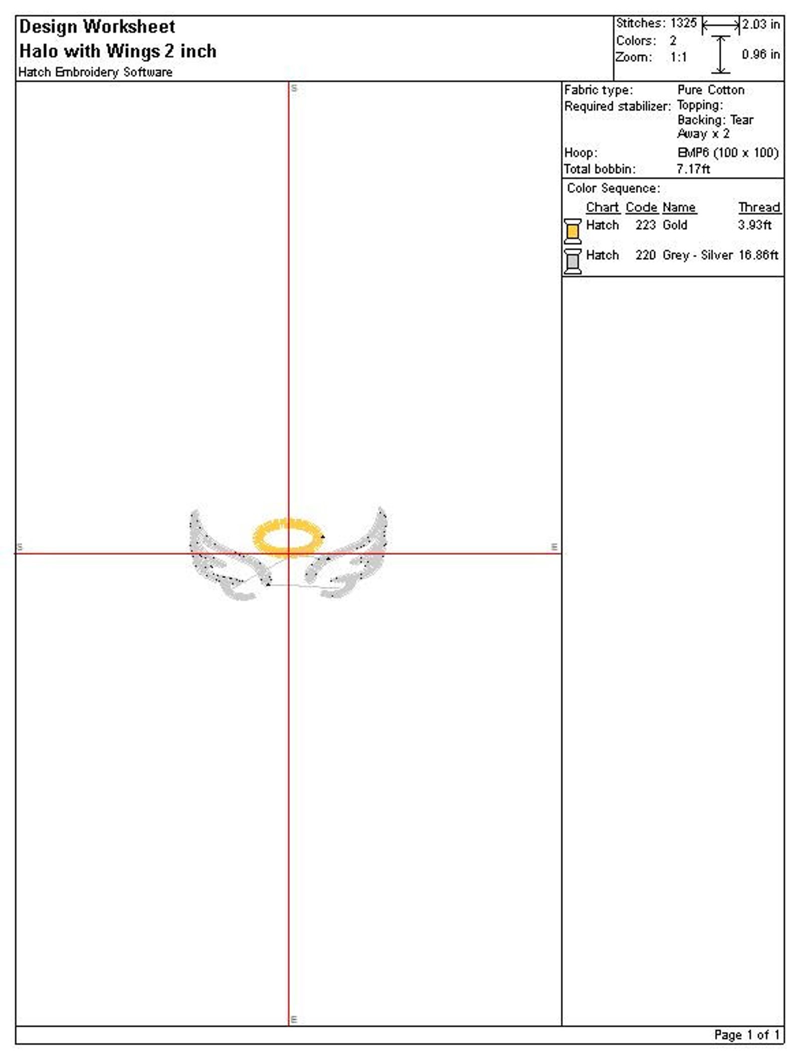 BOGO Free Mini Halo Embroidery Design Mini Angel Wings | Etsy