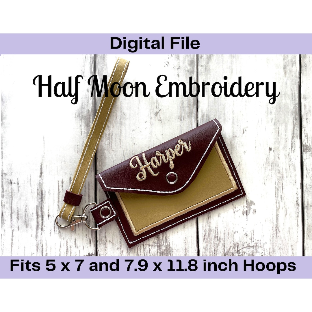 Bogo Free! ITH Wristlet Wallet Embroidery Design | ITH Key Chain Wallet ...