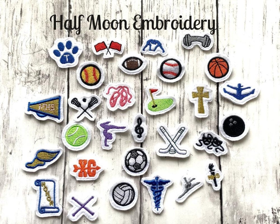 Varsity Letter Patch Inserts | Embroidered Small Patches for Letterman ...