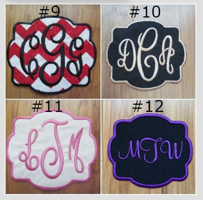 Personalized Patch Monogram Patch Custom Patches Iron On | Etsy
