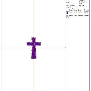 BOGO Free Mini Cross Embroidery Design Small Cross Mini - Etsy